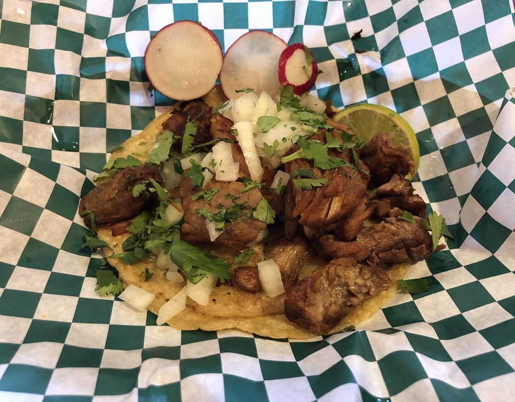 A carnitas taco at Taco Choza. | LouisvilleHotBytes.com
