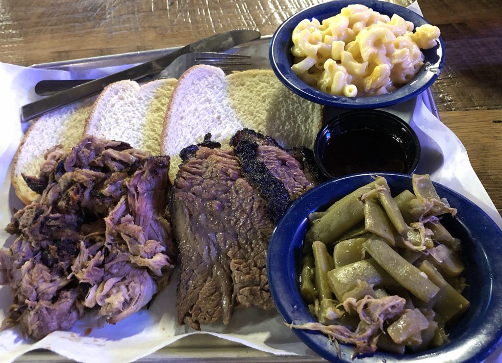 The Kid Brother sampler at Martins offers pork and brisket ...