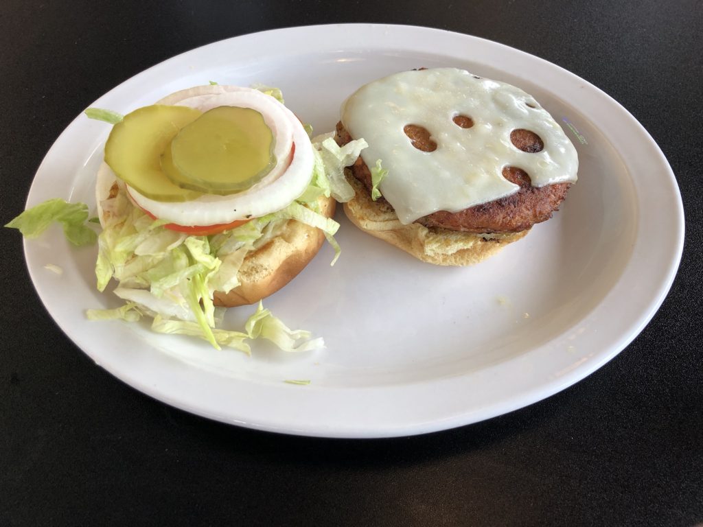 Burger Girl Diner features a veggie burger, too, and it’s a good one ...
